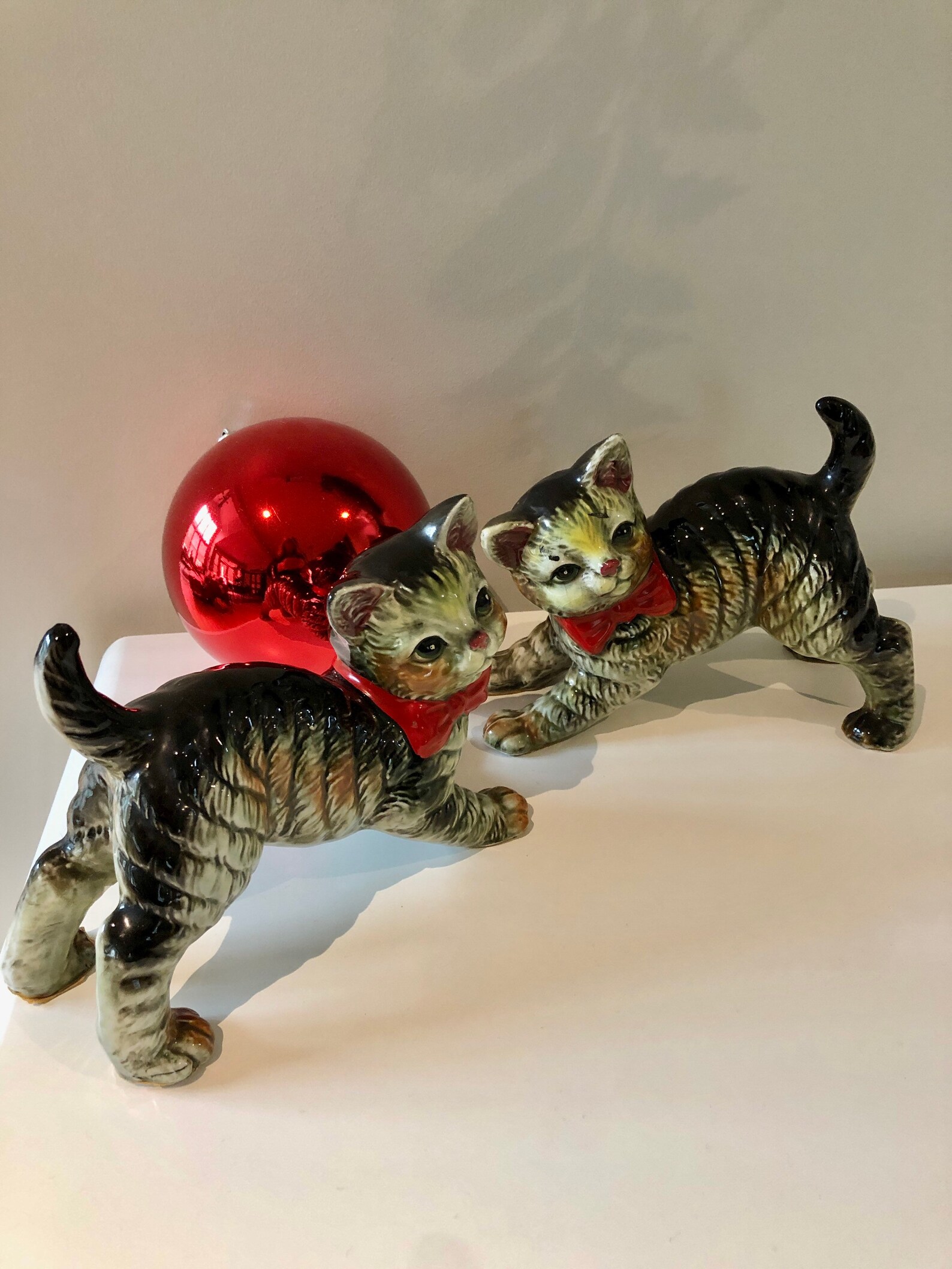 Enesco Cat Large Figurine JAPAN Adorable 8 inches Wide | Etsy