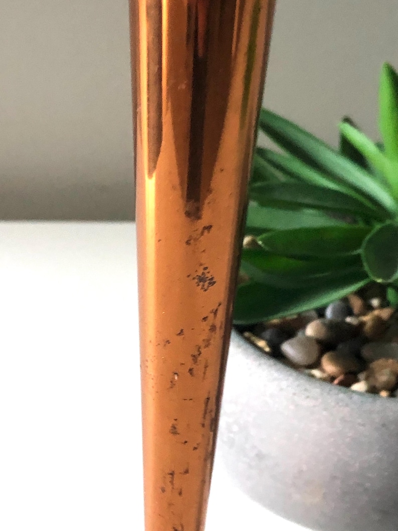 Copper Flower Bud Holder Vintage Coppercraft Guild Rose Vase Solid free ...