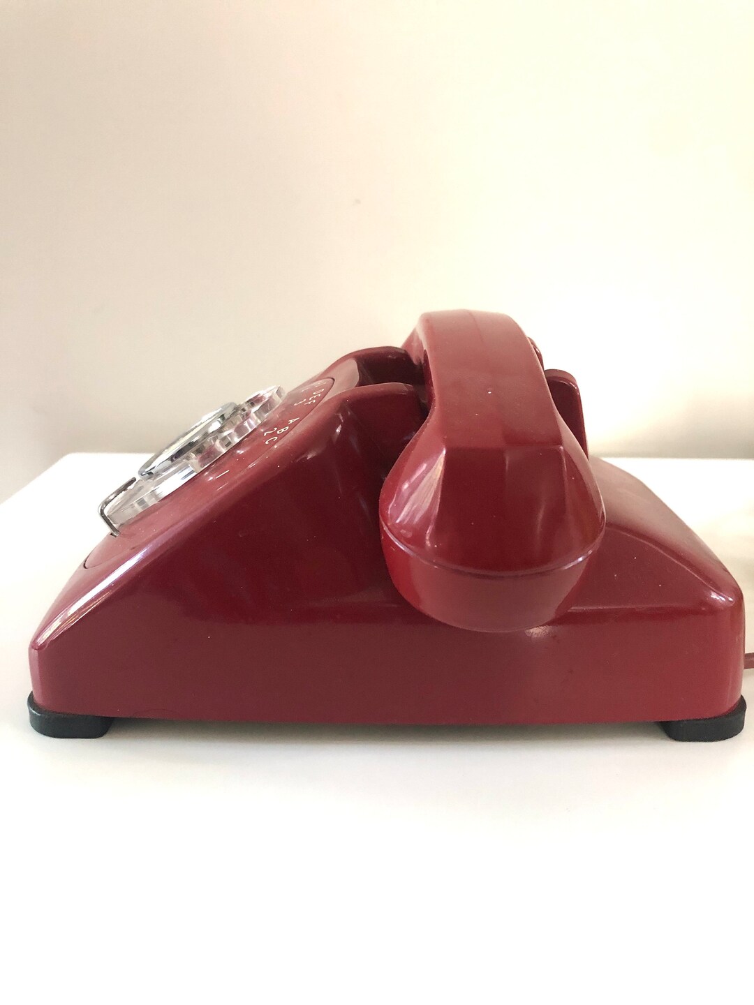 Vintage Red Dial Telephone RETRO 60s Home Decor - Etsy