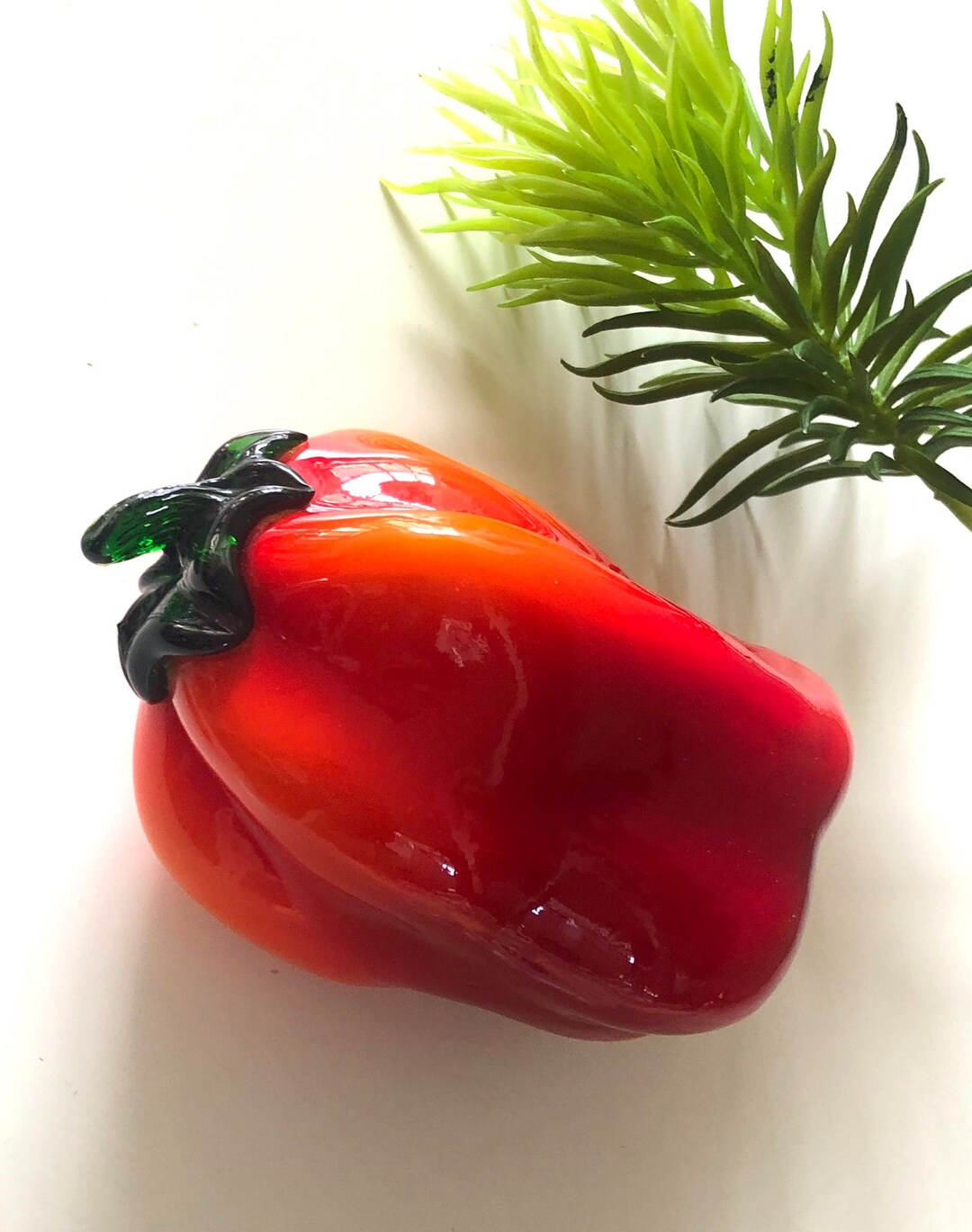 Vintage Murano Glass Large Red Pepper Mod Kitchen Decor Splash - Etsy