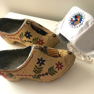 Antique Decorative Handmade Wooden Dutch Clogs Early Authentic Clogs ...