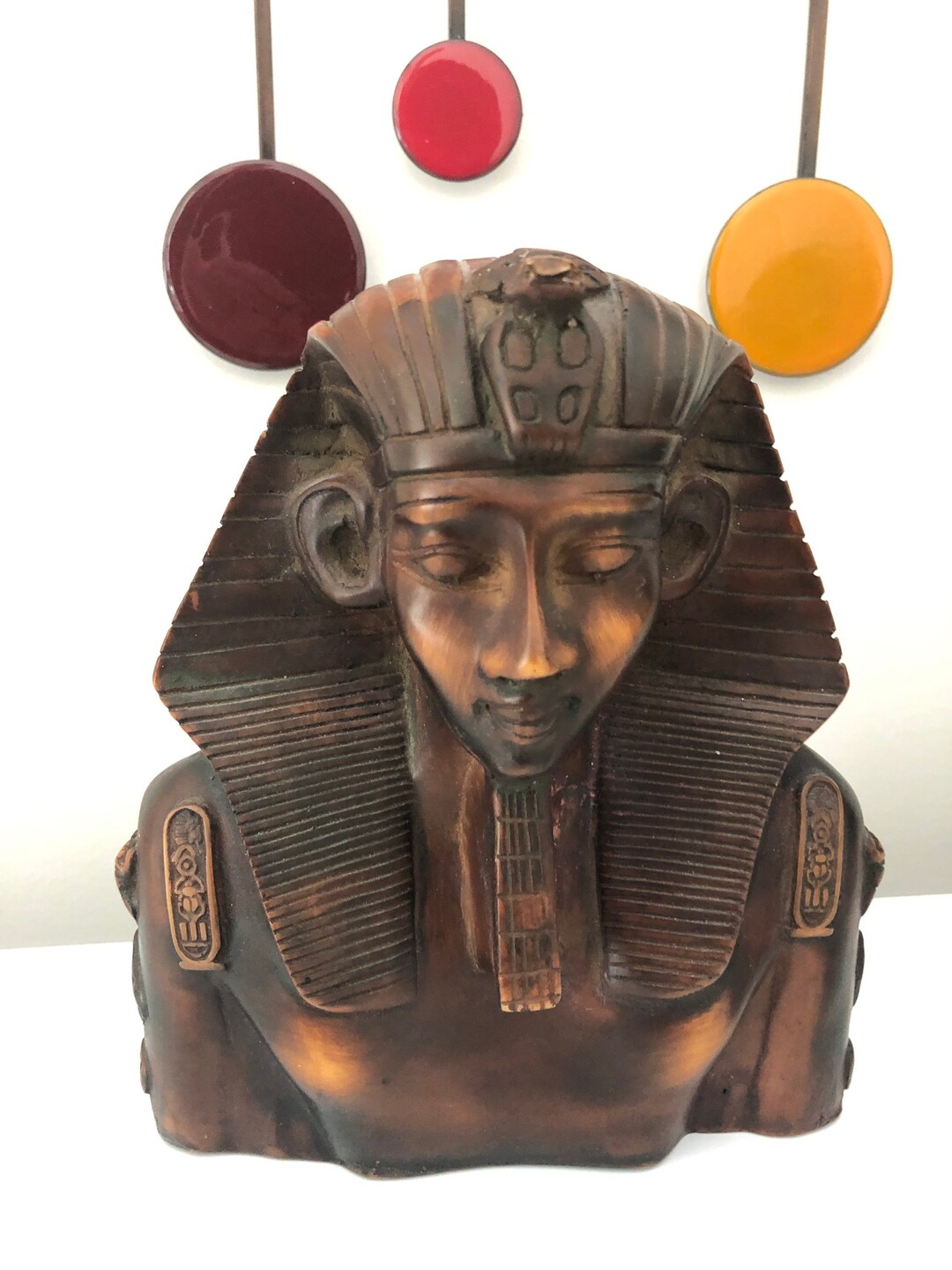 Large Statue Sphinx Mid Century Decor Signed Collectible Egyptian - Etsy