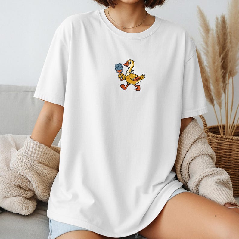 Pickleball Gift Women Shirt, Cute Goose Pickleball Tee, Funny ...