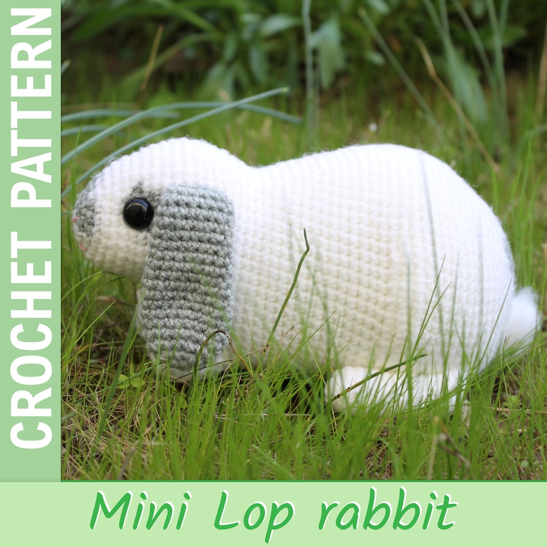 Mini Lop Rabbit Crochet Pattern for a Realistic Amigurumi Bunny - Etsy