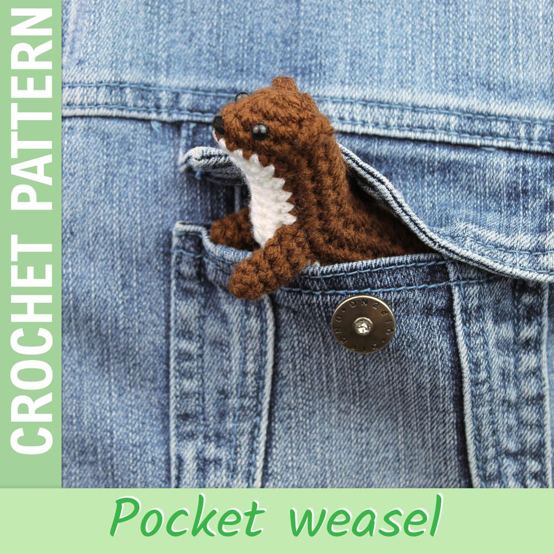 Pocket Weasel Crochet Pattern - With Modifications for Stoat or Ermine ...