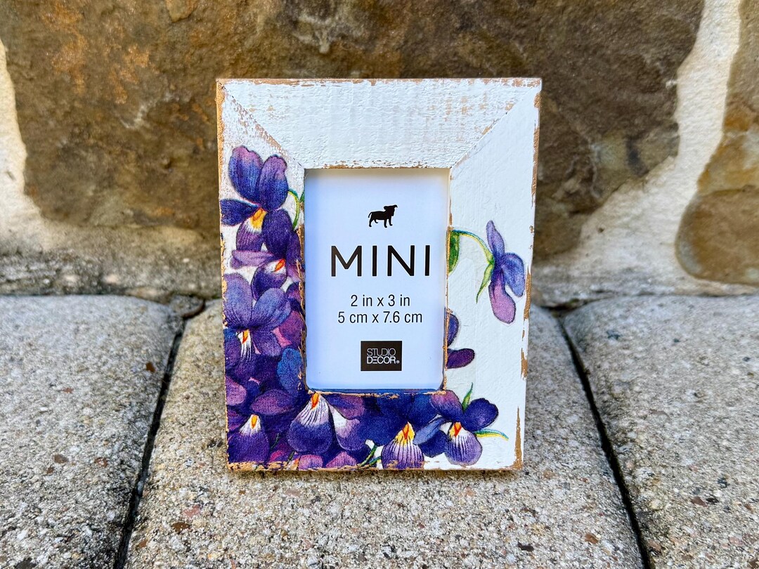 Purple Violets ~ Picture Frame ~ 2x3 - Etsy