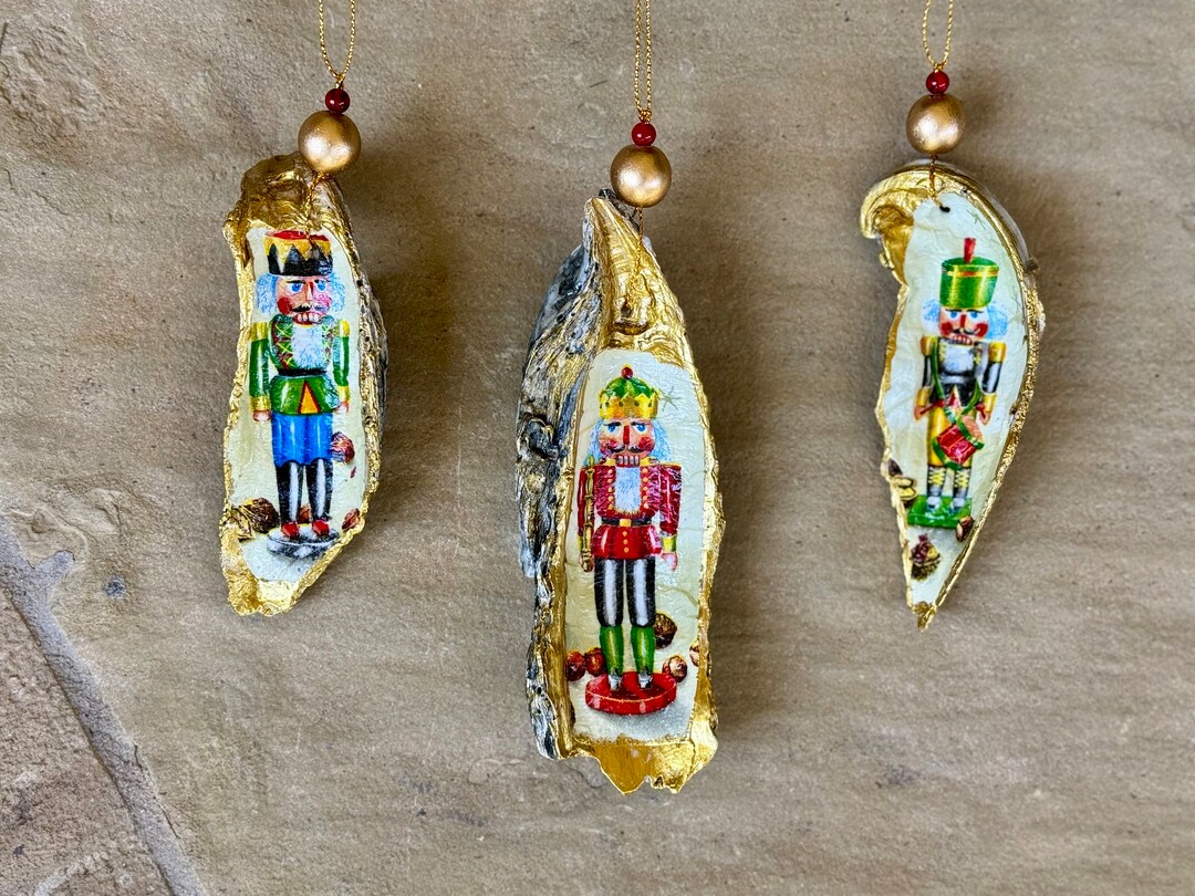 Nutcracker Ornaments ~ Oyster Shells ~ Set of 3 - Etsy