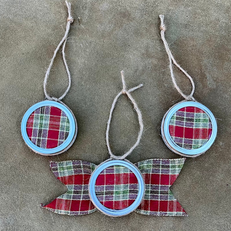 Mason Jar Lid Ornaments - Etsy