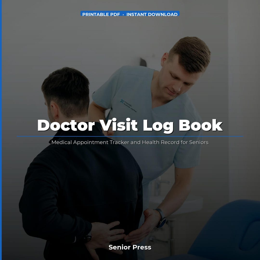 Medical Appointment Tracker Printable PDF | Doctor Visit Log Book ...
