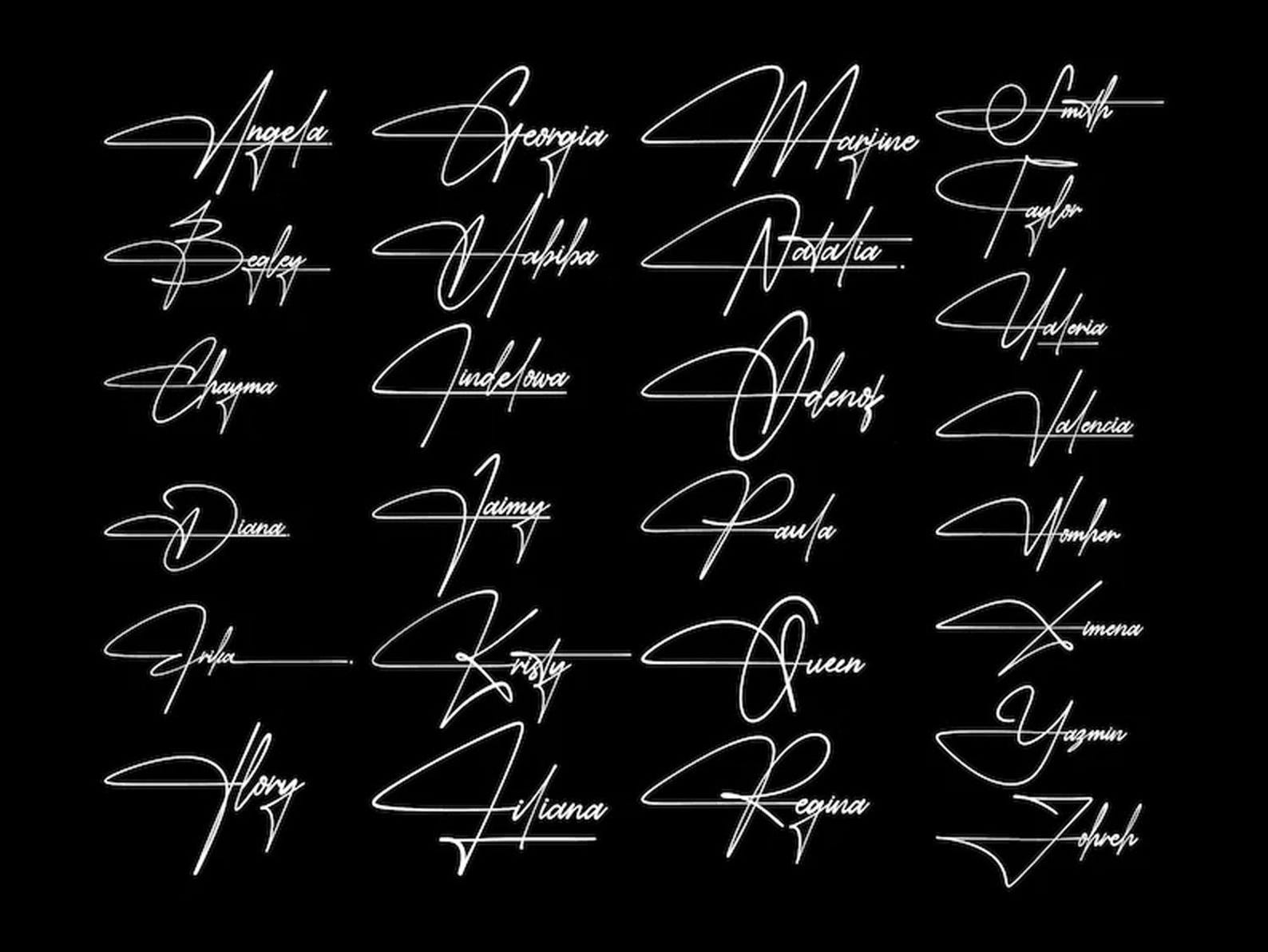 Custom Signature Logo Design, Feminine Handwriting Font, Wedding ...