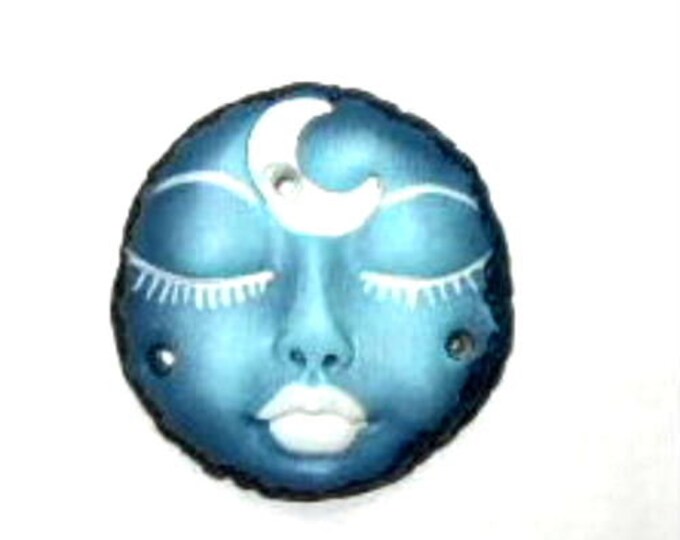 Moon Goddess, Face Cab, Clay Face, Altered Art, Assemblage - Etsy