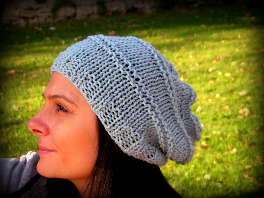 Grey Slouch Hat,grey Hat,gray Women Hat,women Slouchy Hat,women Beanie ...