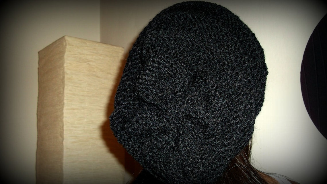 Black Handmade Hat,black Hat,woman Hat,woman Accessories,unisex Hat ...