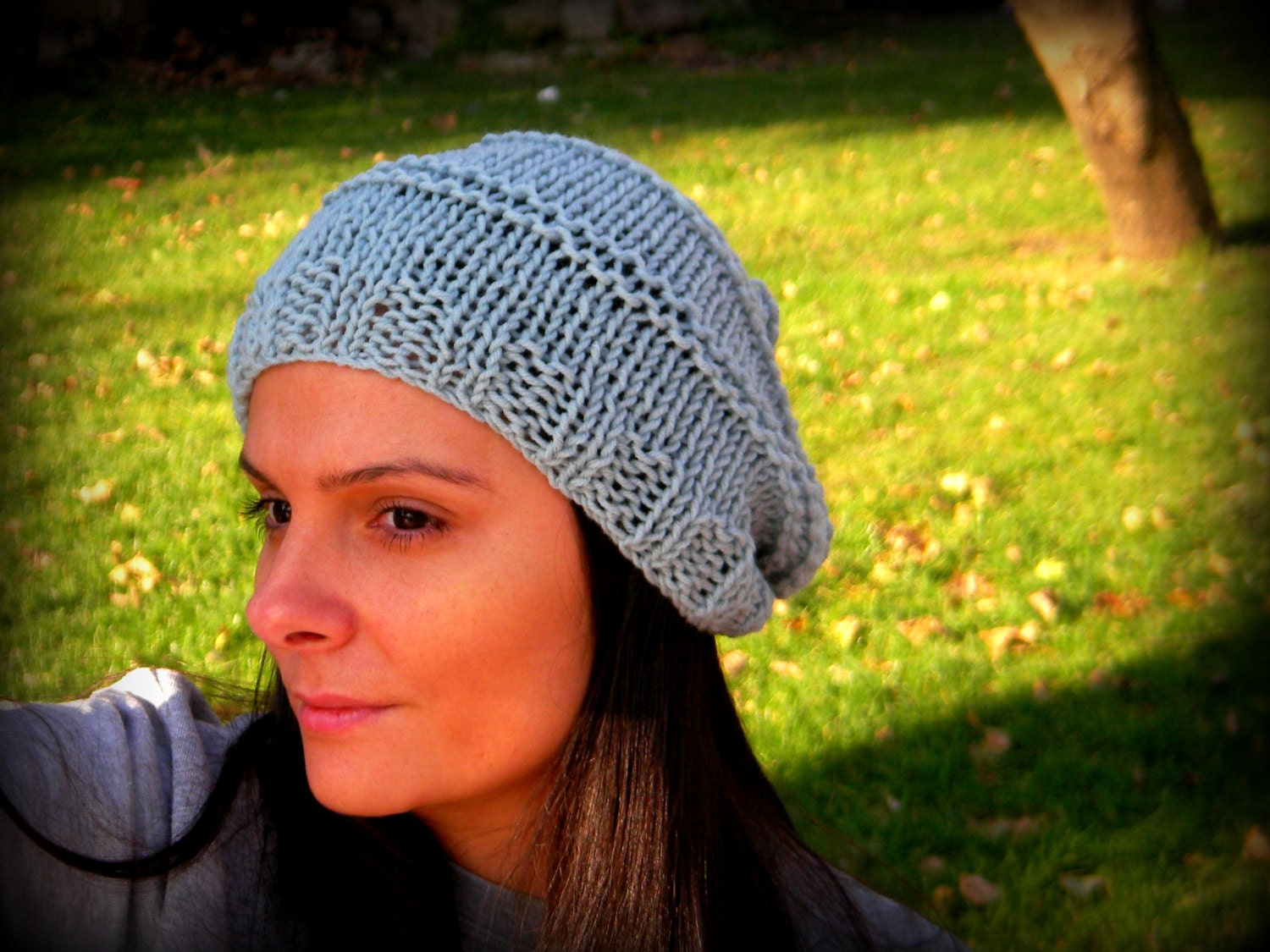 Grey Slouch Hat,grey Hat,gray Women Hat,women Slouchy Hat,women Beanie ...