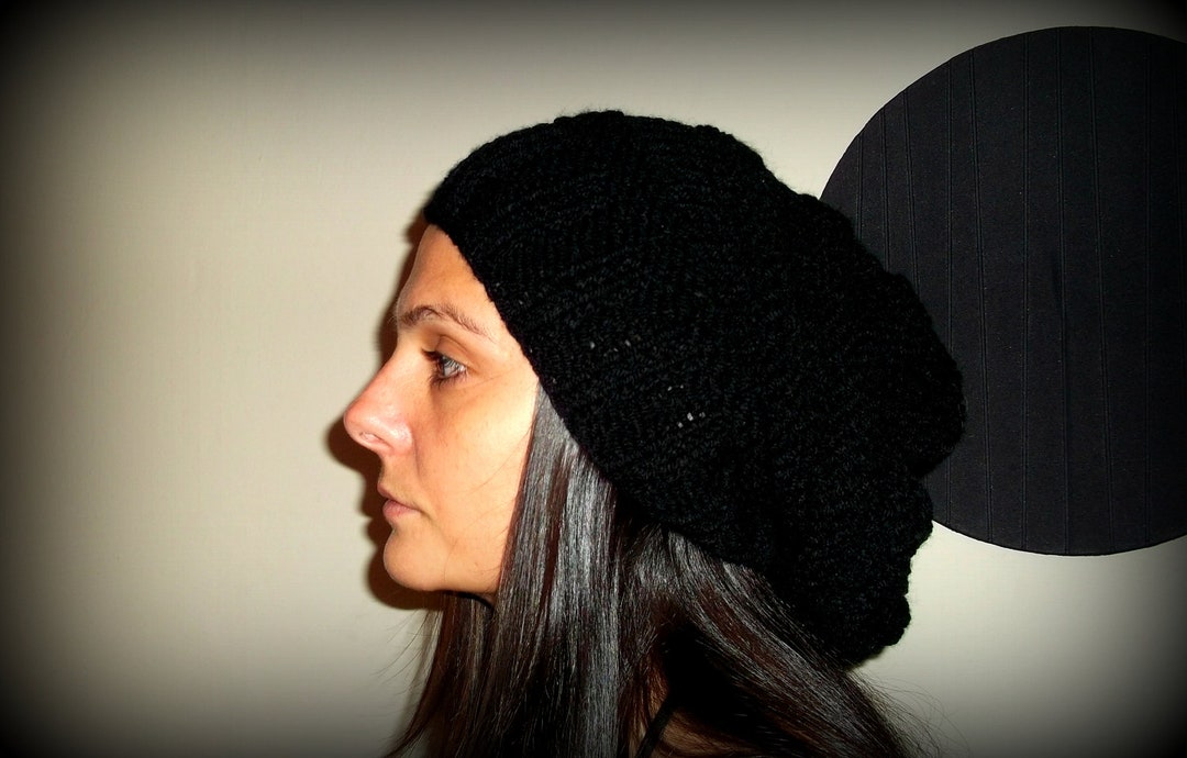 Black Handmade Hat,black Hat,woman Hat,woman Accessories,unisex Hat ...