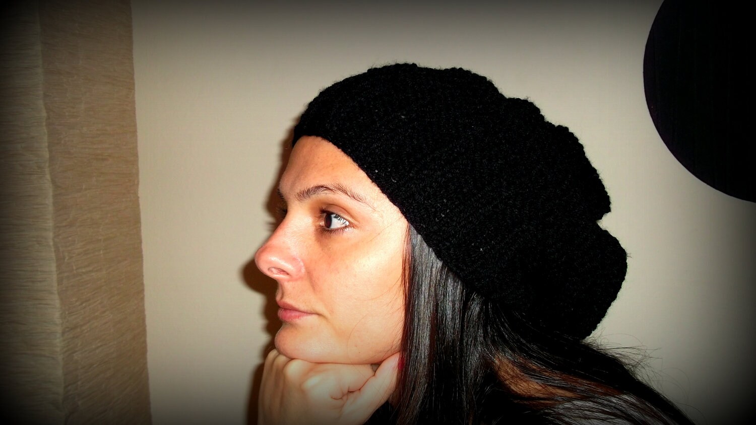 Black Handmade Hat,black Hat,woman Hat,woman Accessories,unisex Hat ...