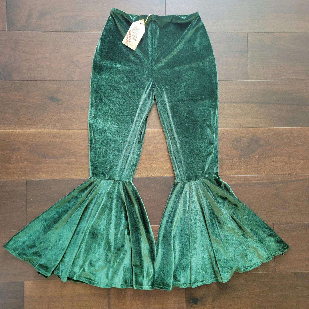 Full-circle Bell-bottom Pant in Green SAMPLE SALE ITEM - Etsy