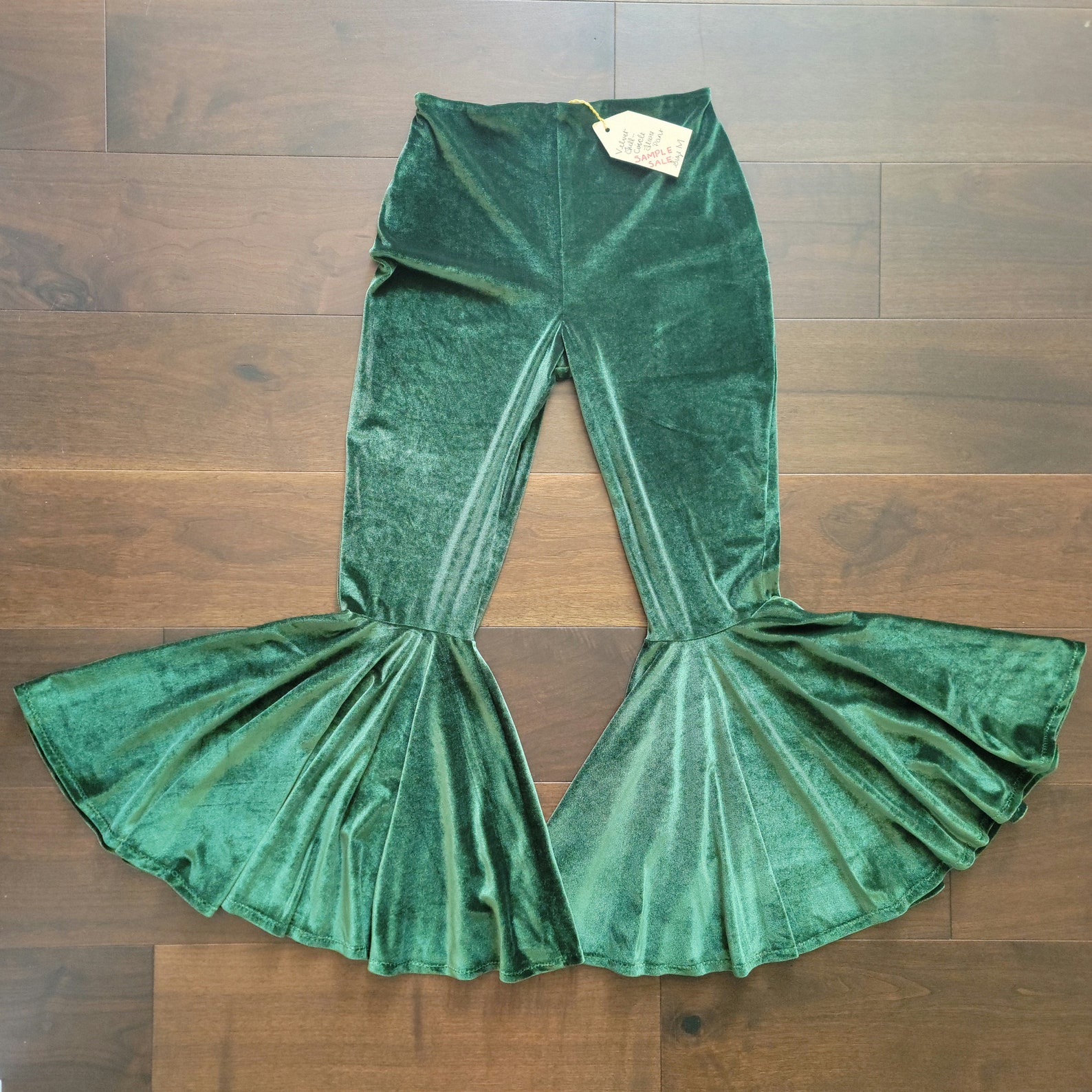 Full-circle Bell-bottom Pant in Green SAMPLE SALE ITEM - Etsy
