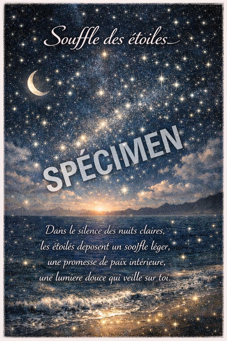 Digital Poetic Map – Breath of the Stars - Etsy