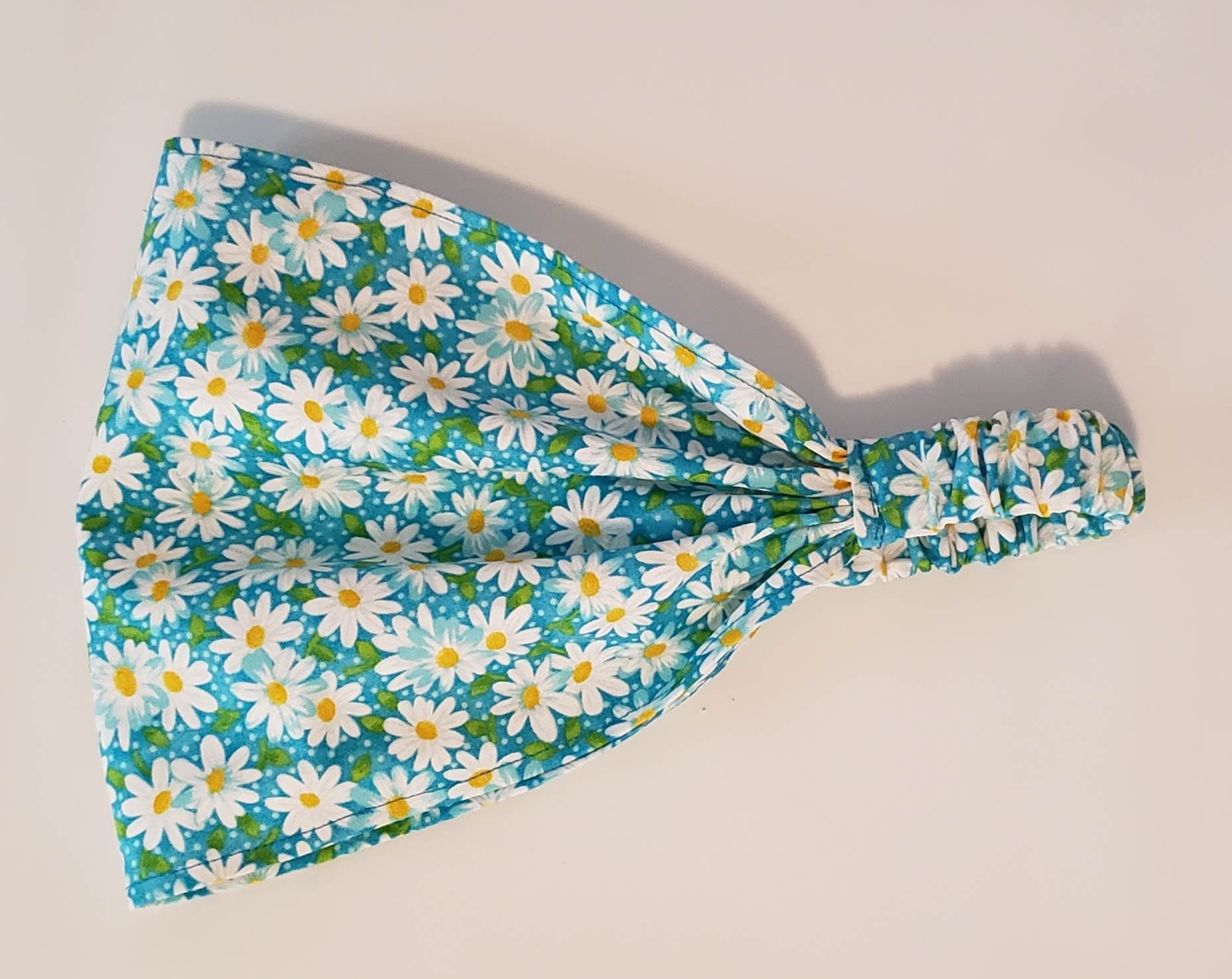 Turquoise Daisies Wide Headband by Freckles Garden Motorcycle - Etsy UK