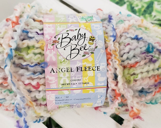 Angel Fleece Crayons Baby Bee Yarn OVERSTOCK Destash Project Yarnbomb ...