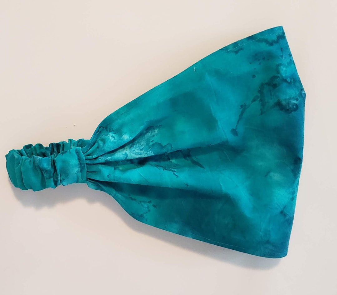 Turquoise Blue Batik Wide Headband by Freckles Garden Motorcycle ...