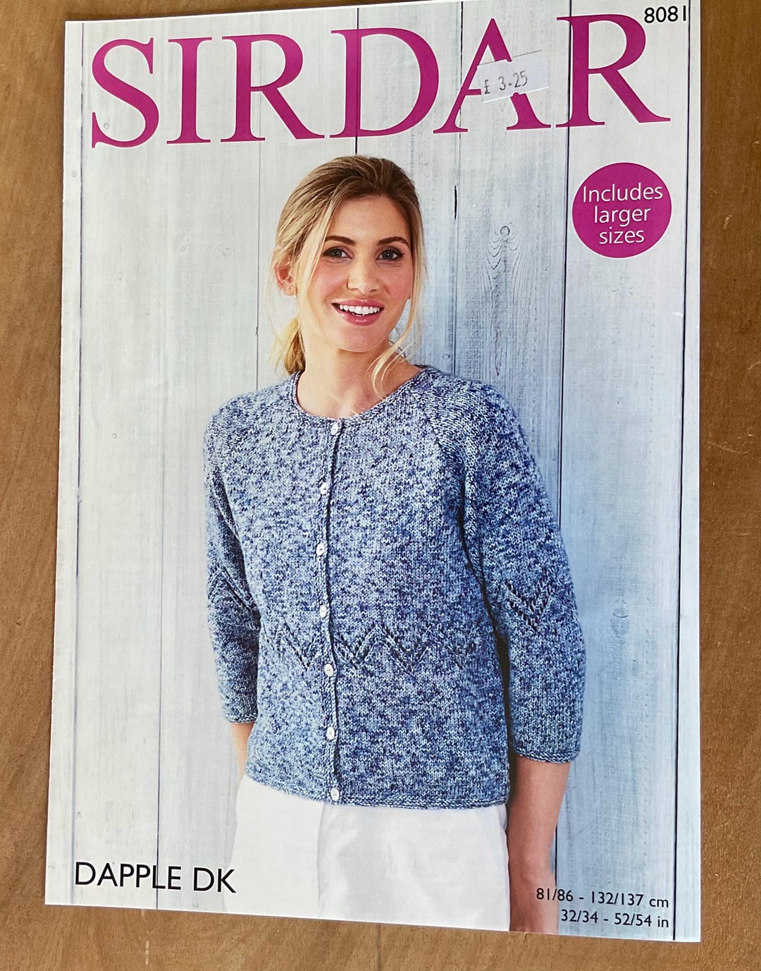 Sirdar DK Knitting Pattern 8081 Women's Cardigan 32-54 Ins - Etsy UK