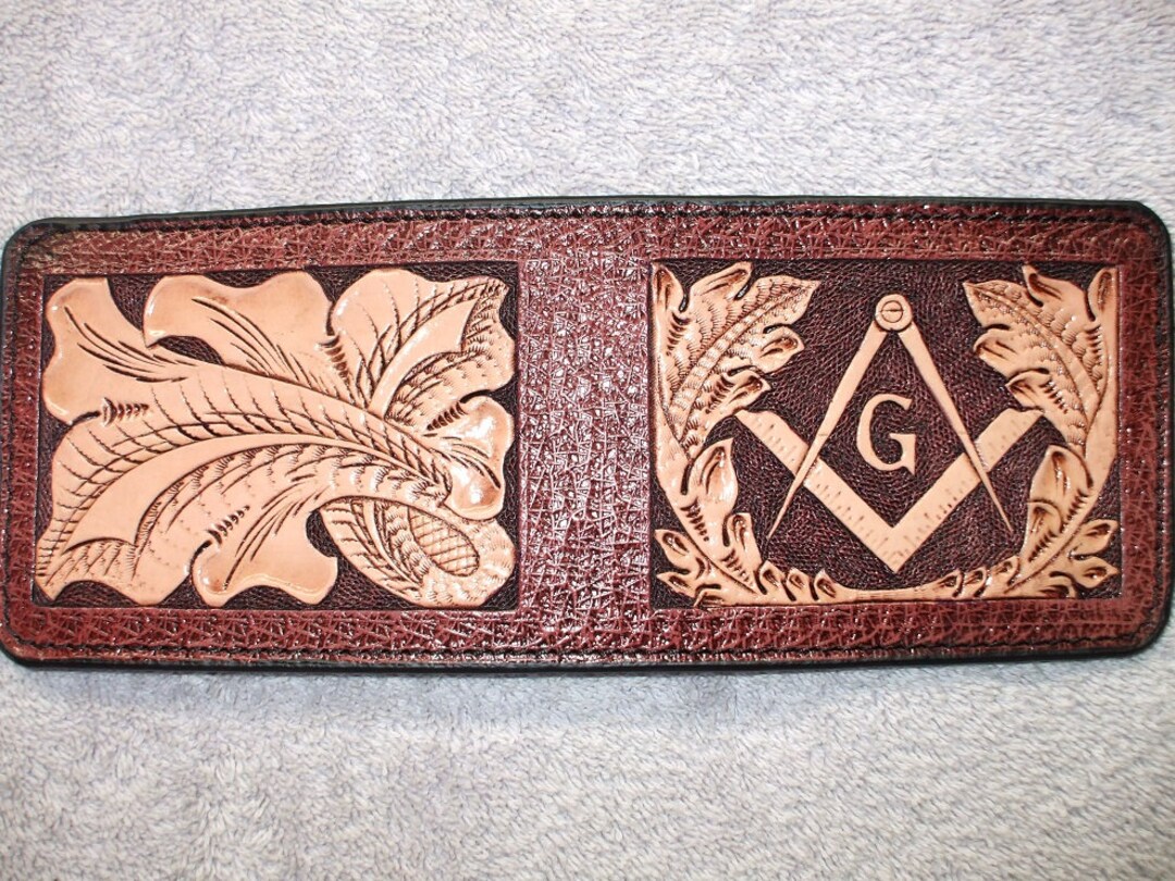 Freemason Wallet / Billfold. 212 Maroon Western Billfold. Ships Same ...