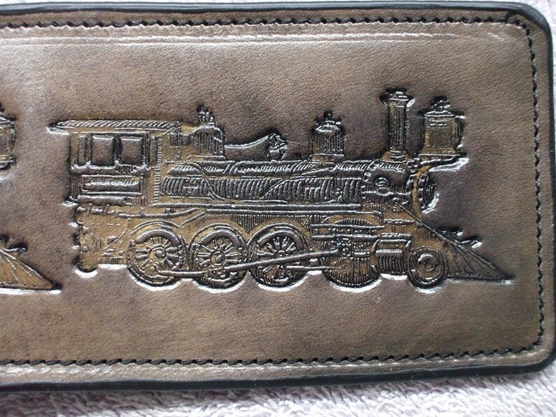 Train Wallet / Billfold.c-20 Steam Locomotive Wallet. - Etsy