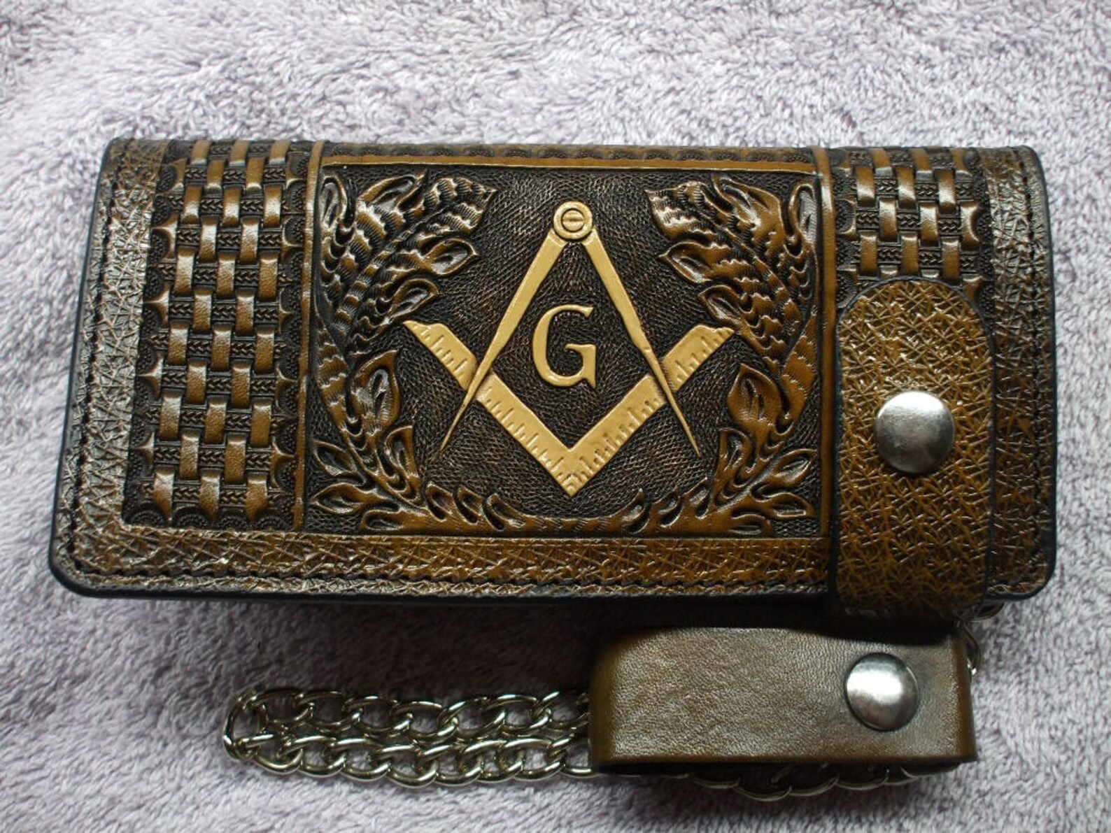 Freemason Chain Long Wallet. Masonic Wallet. Ships Same Day as - Etsy