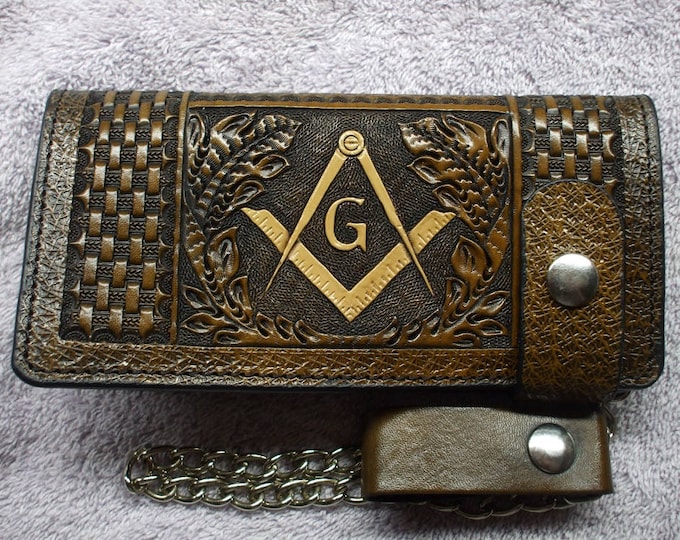 Freemason Chain Long Wallet. Masonic Wallet. Ships Same Day as Ordered ...