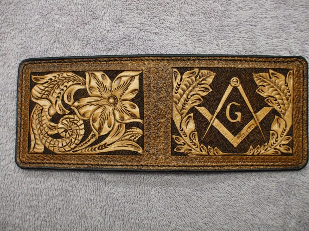 Masonic Wallet / Billfold, Freemason Wallet. 53 I Ship the Same Day as ...