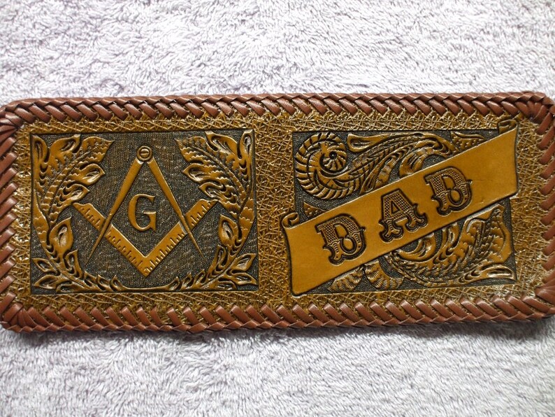 Personalized Freemason Wallet / Billfold Masonic Dad Wallet. - Etsy