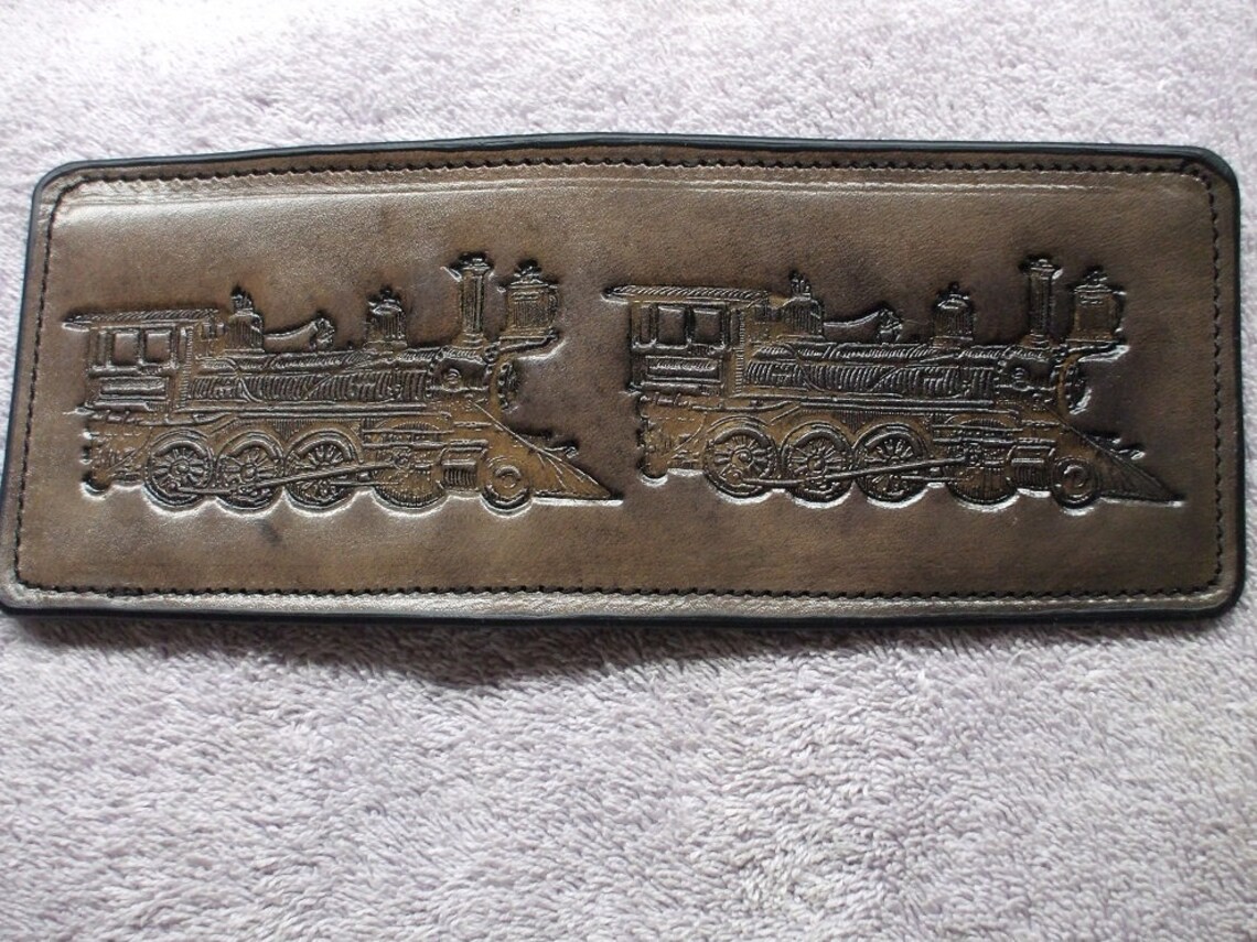 Train Wallet / Billfold.c-20 Steam Locomotive Wallet. - Etsy