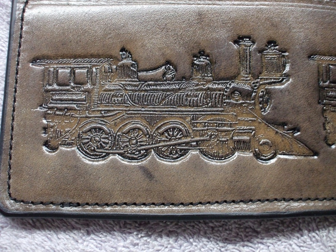 Train Wallet / Billfold.c-20 Steam Locomotive Wallet. - Etsy