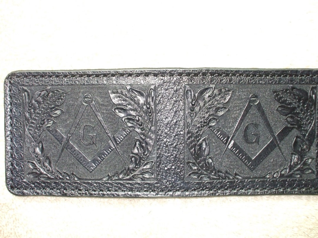 Freemason Wallet / Billfold, Black Masonic Wallet (85) Black Mason ...