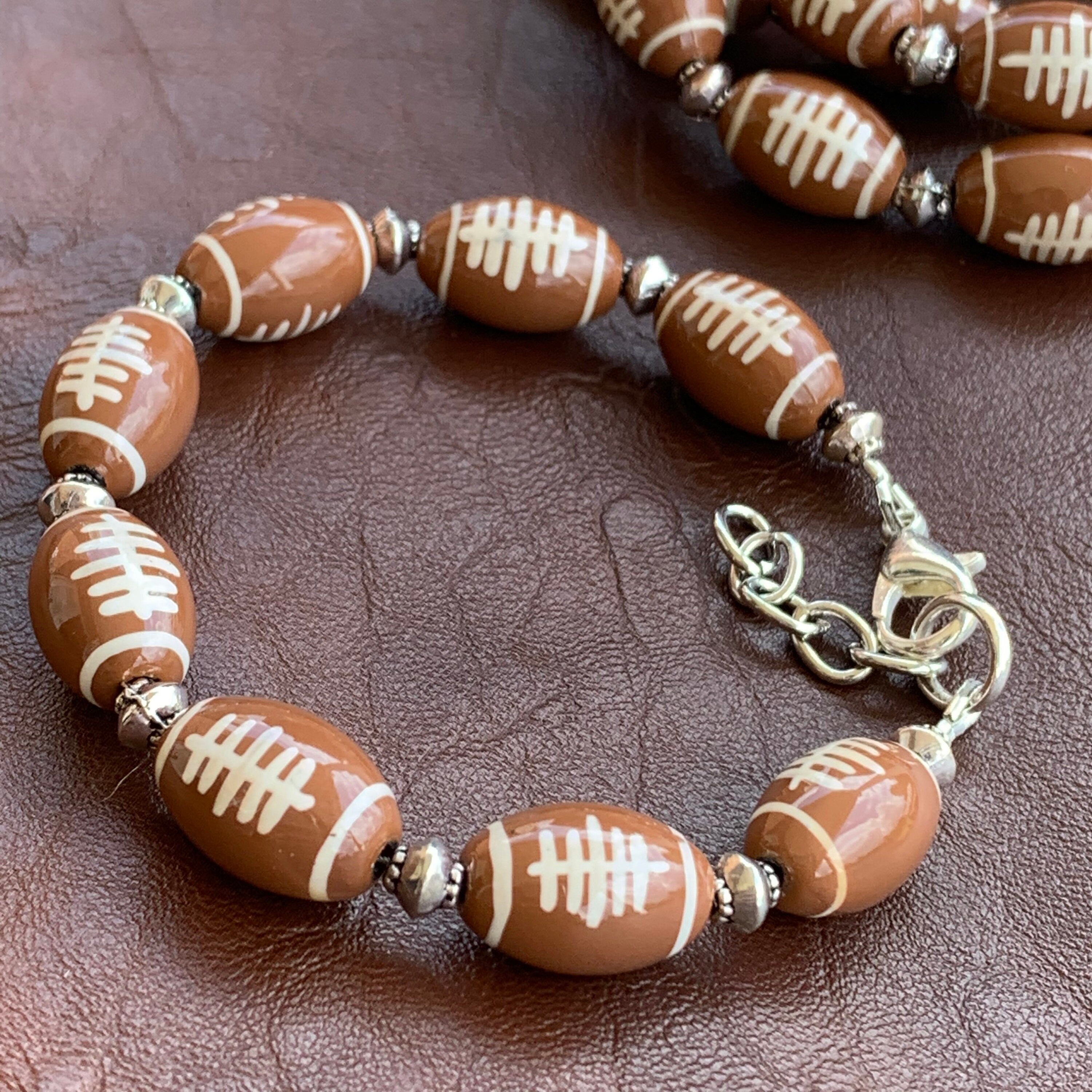 Football Bracelet, Football Mom Jewelry - Etsy