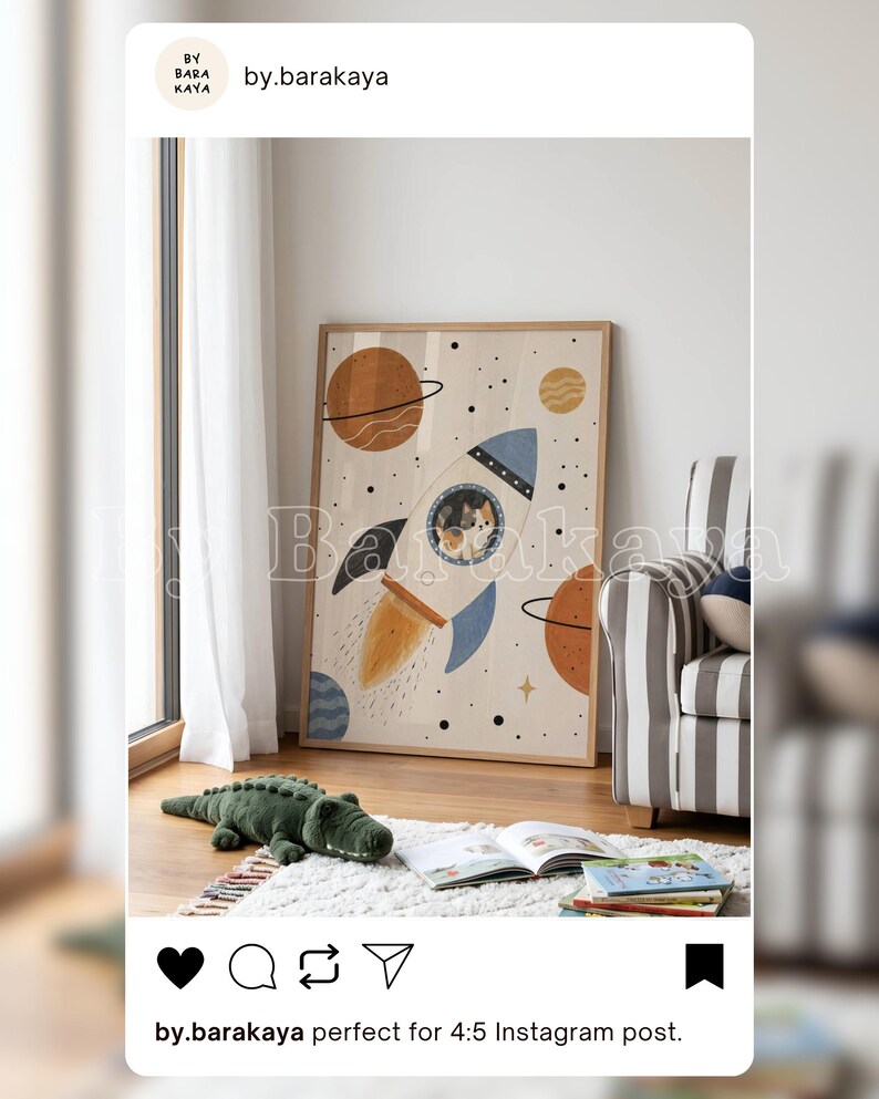 Nursery Vertical Frame Mockup PSD | Living Room Plushy Dolls, Smart ...