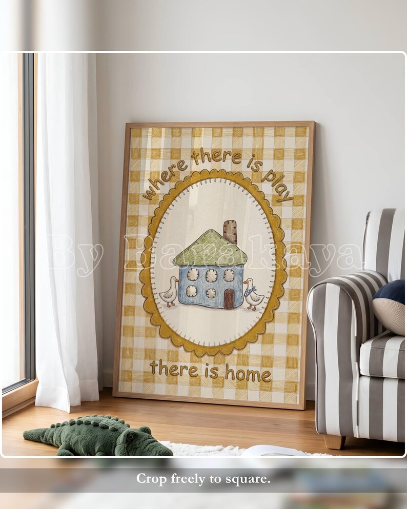Nursery Vertical Frame Mockup PSD | Living Room Plushy Dolls, Smart ...
