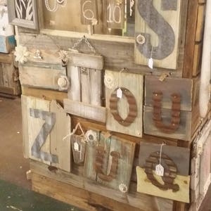 Rustic Letter U - Etsy