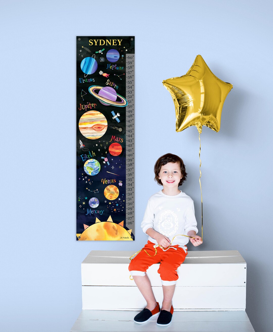 Space Voyage Growth Chart A Personalized Tour of Our Solar System by ...