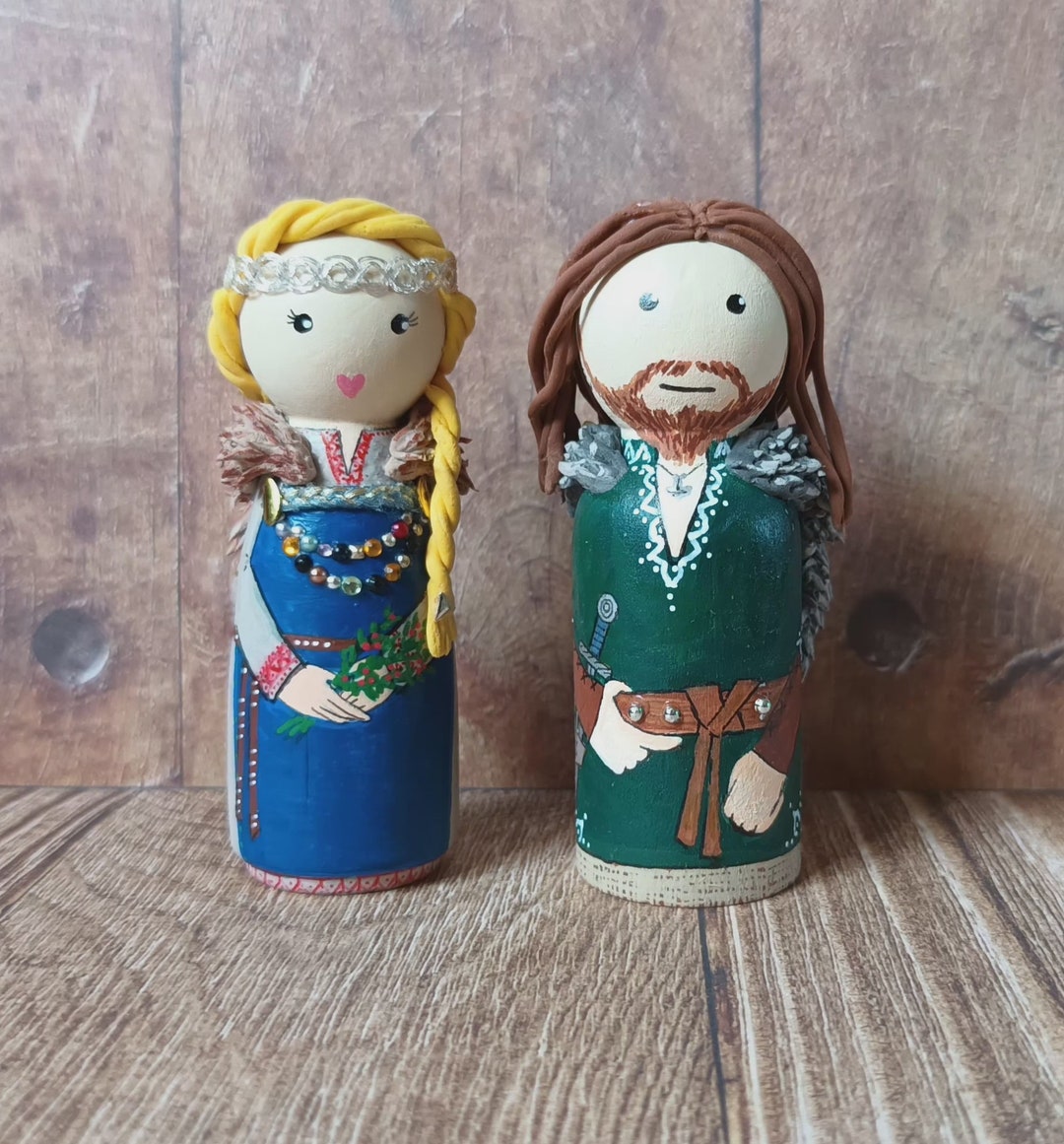 Viking Peg Doll Set. - Etsy