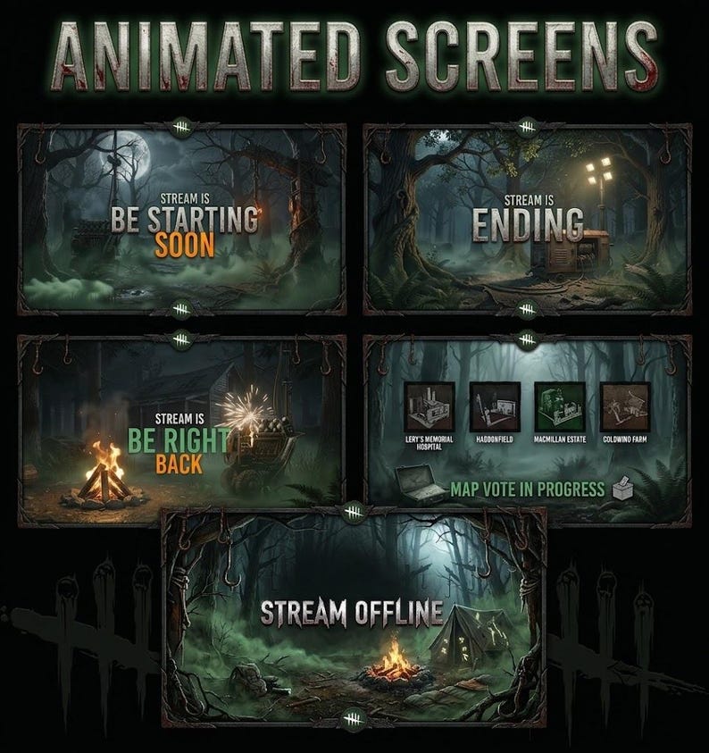 Dead by Daylight Jason Stream Package | Animated Twitch Overlay | DBD ...
