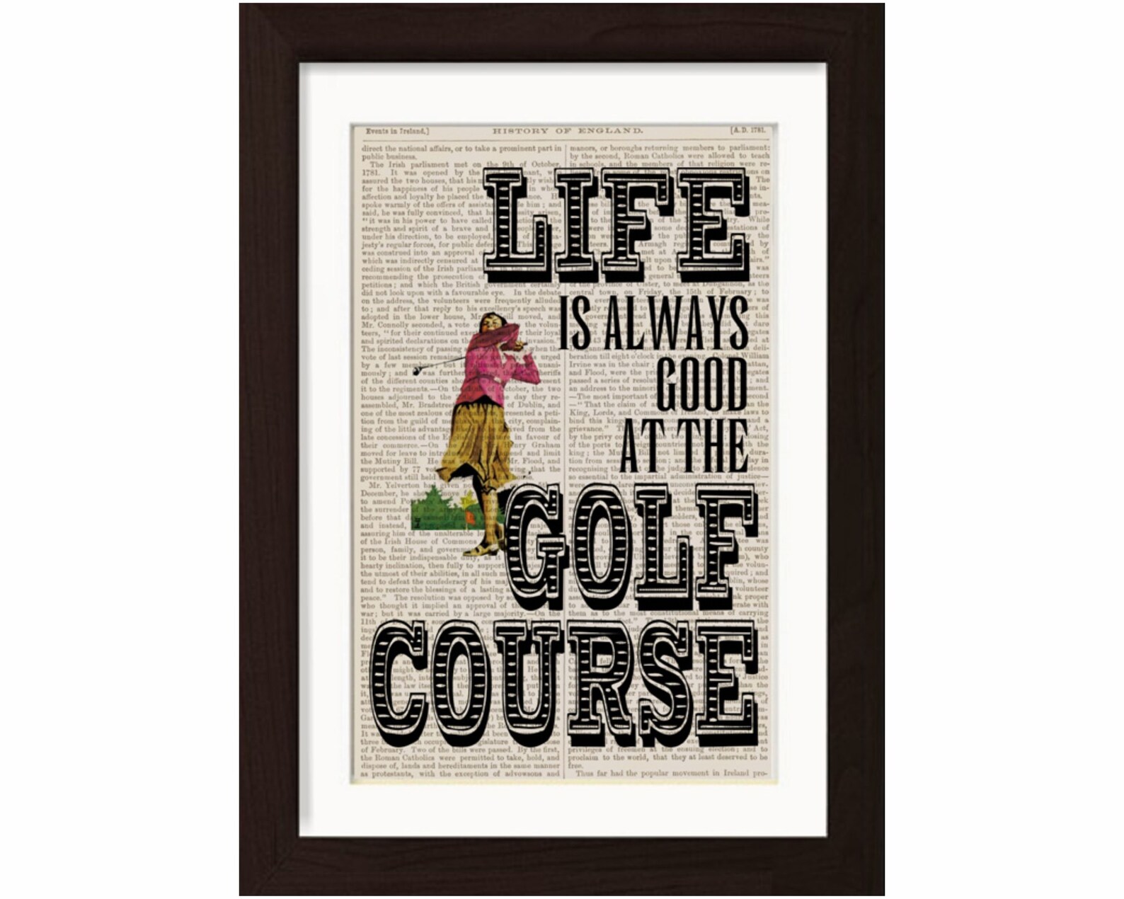 Life is Always Good at the Golf Course on Repurposed - Etsy