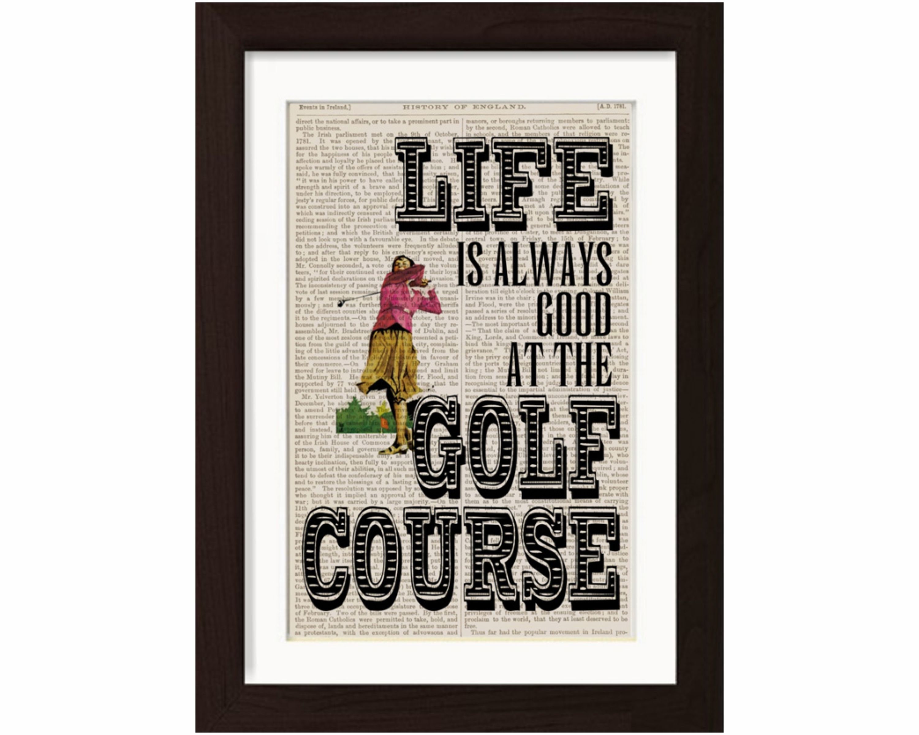 Life Is Always Good At The Golf Course on repurposed | Etsy