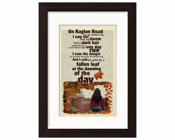 Patrick Kavanagh and The Dubliners Raglan Road Print on | Etsy