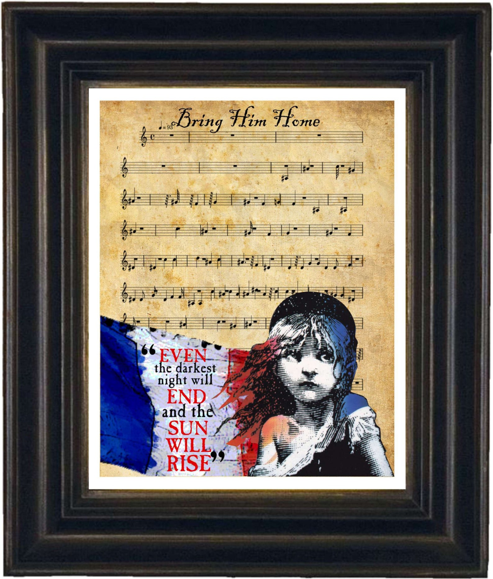 Les Misérables Song Bring Him Home Sheet Music With Victor | Etsy