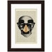 Groucho Mask Skull Print on Vintage Upcycled Page Mixed Media Digital ...