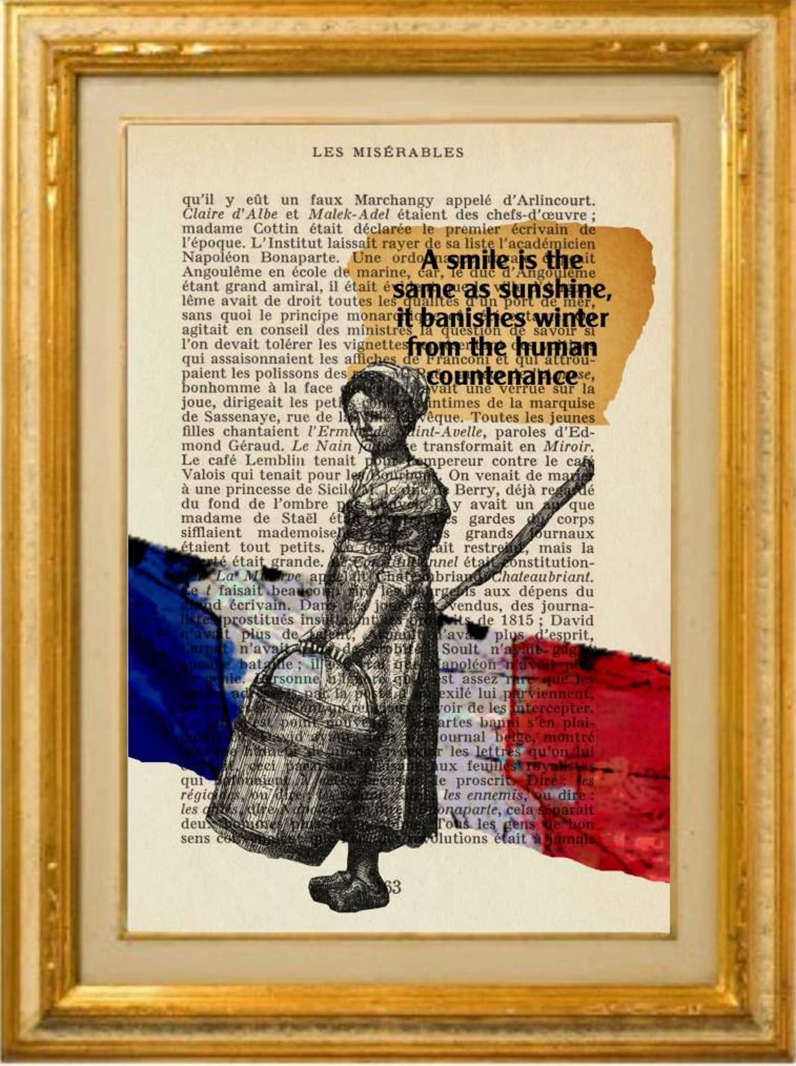 Victor Hugo Les Misérables Quotes 4 Print Set on Pages From | Etsy