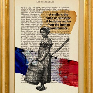 Victor Hugo Les Misérables Quotes 4 Print Set on Pages From French Les ...